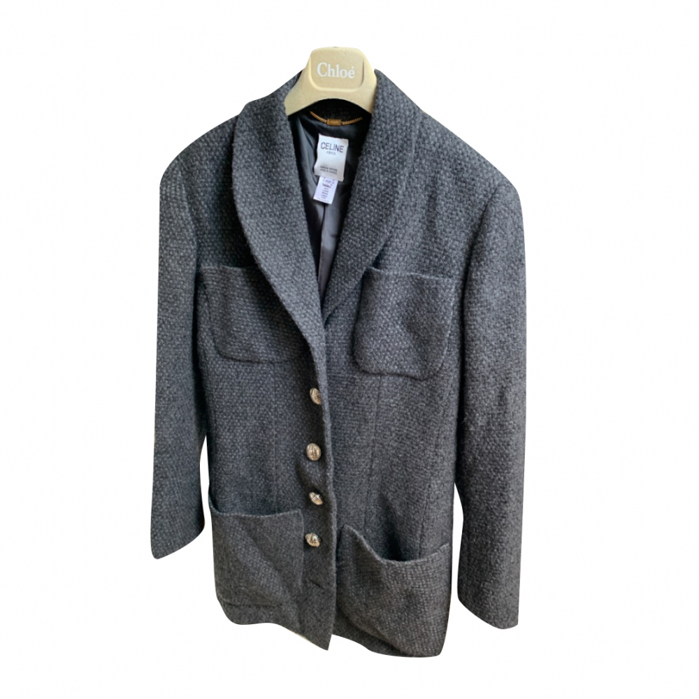 Grey wool blazer - Celine | MyPrivateDressing